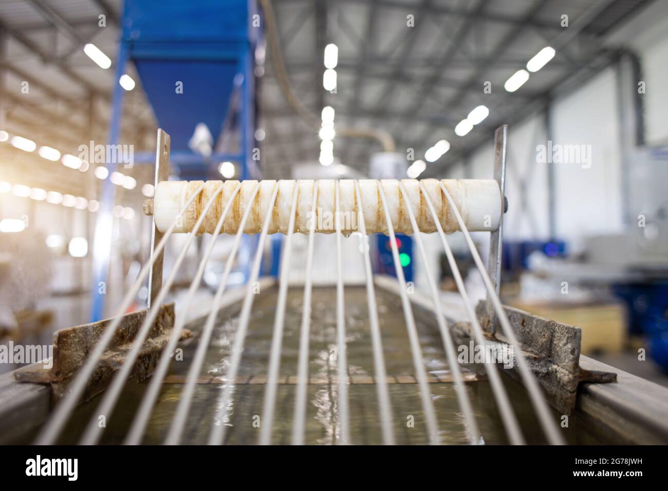 The technical process for the production of polypropylene yarns for ...