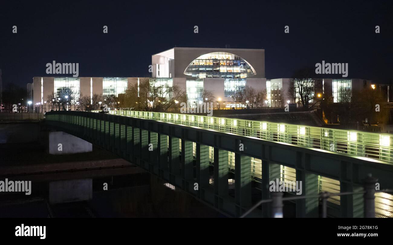 German Federal Chancellery in Berlin - travel photography Stock Photo ...