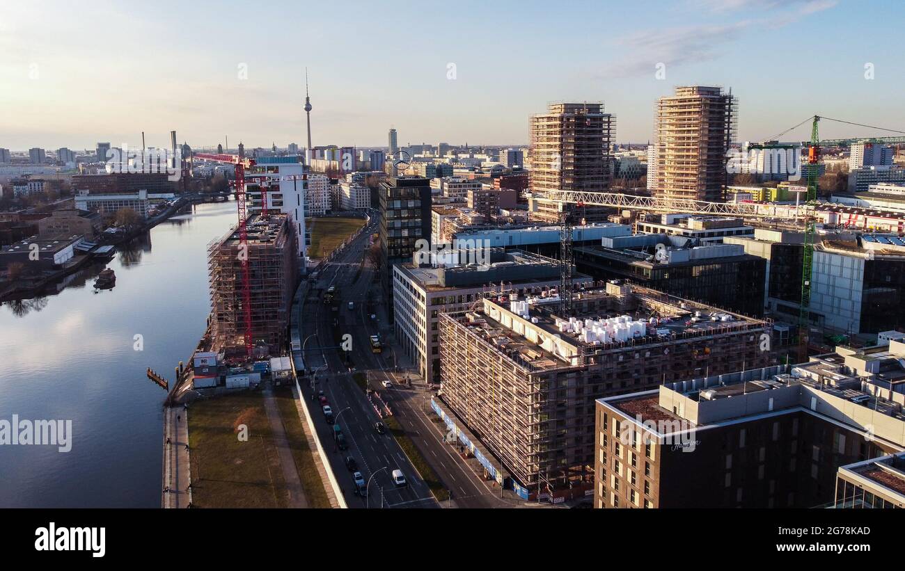 Beautiful city of Berlin from above - aerial view - urban photography ...