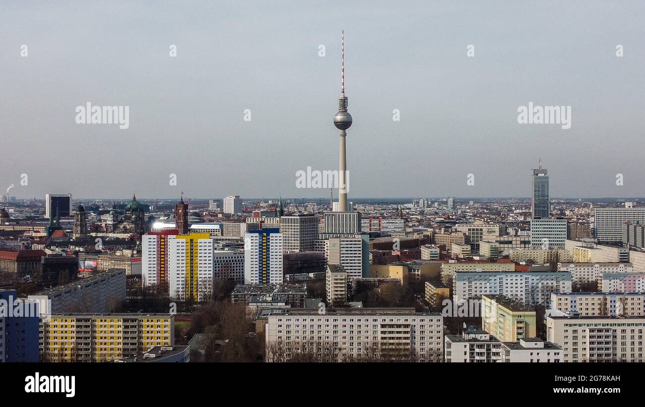 Beautiful city of Berlin from above - aerial view - urban photography ...