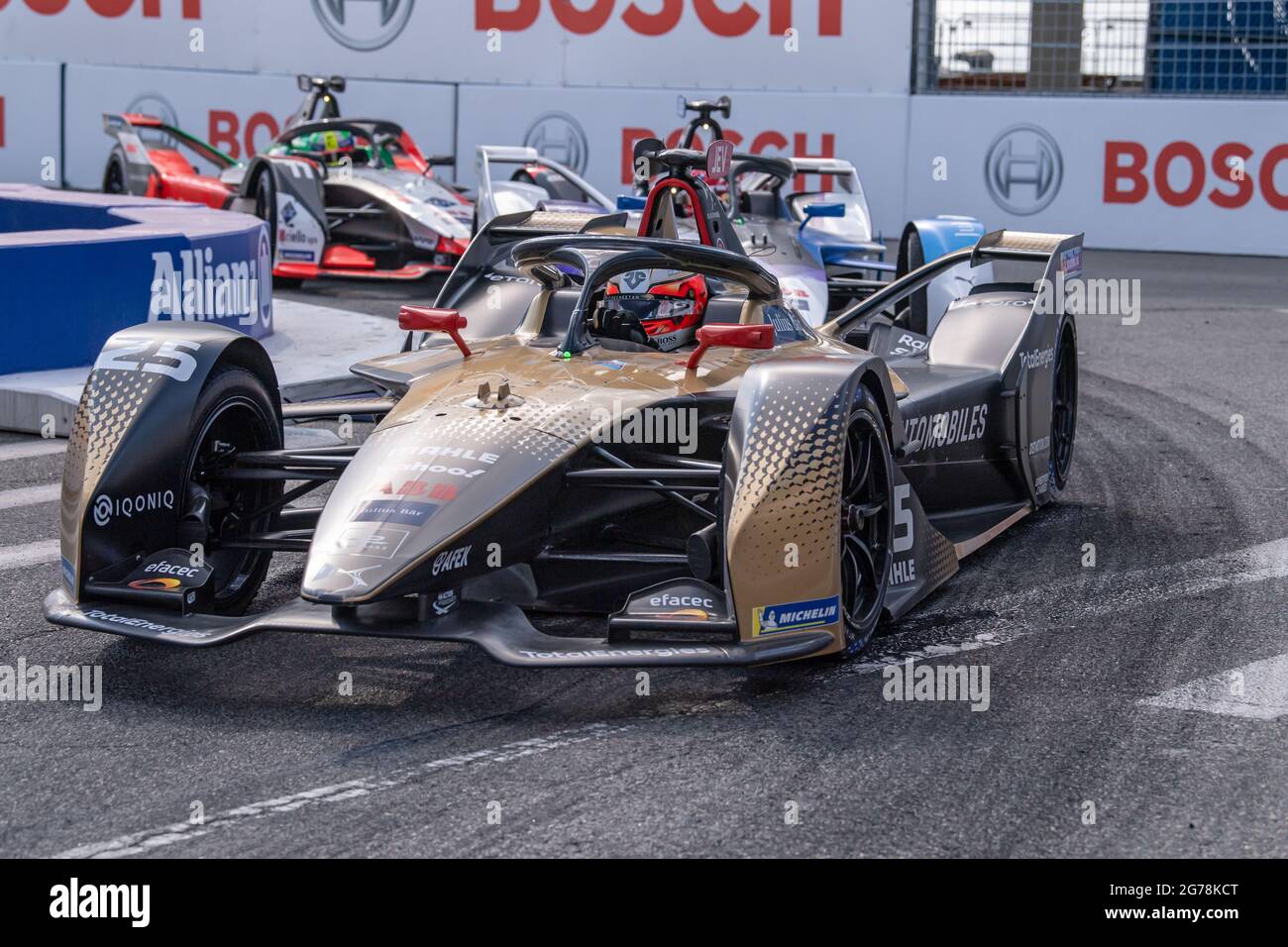 Jean-Eric Vergne (car no. 25) of DS Techeetah drives during the ABB FIA ...