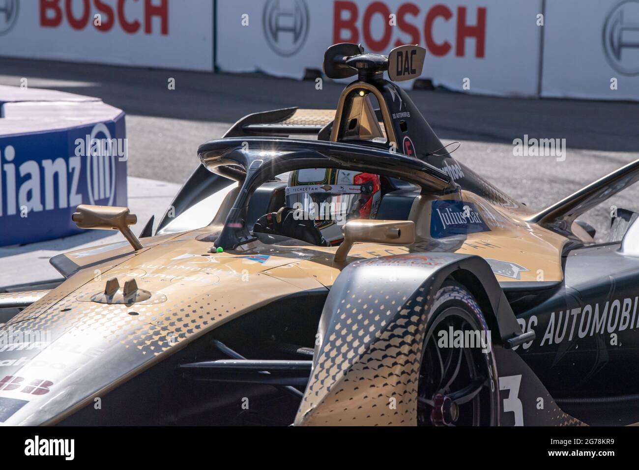 Antonio Felix da Costa (car no. 13) of DS Techeetah drives during the ...