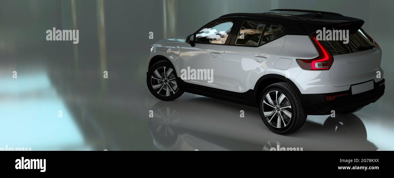 Modern white suv hi-res stock photography and images - Alamy