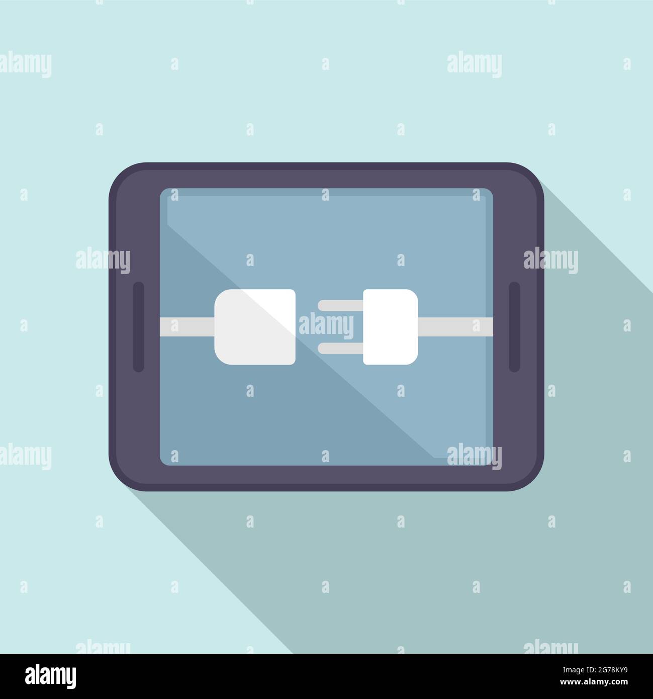 Tablet charging station Stock Vector Images - Alamy