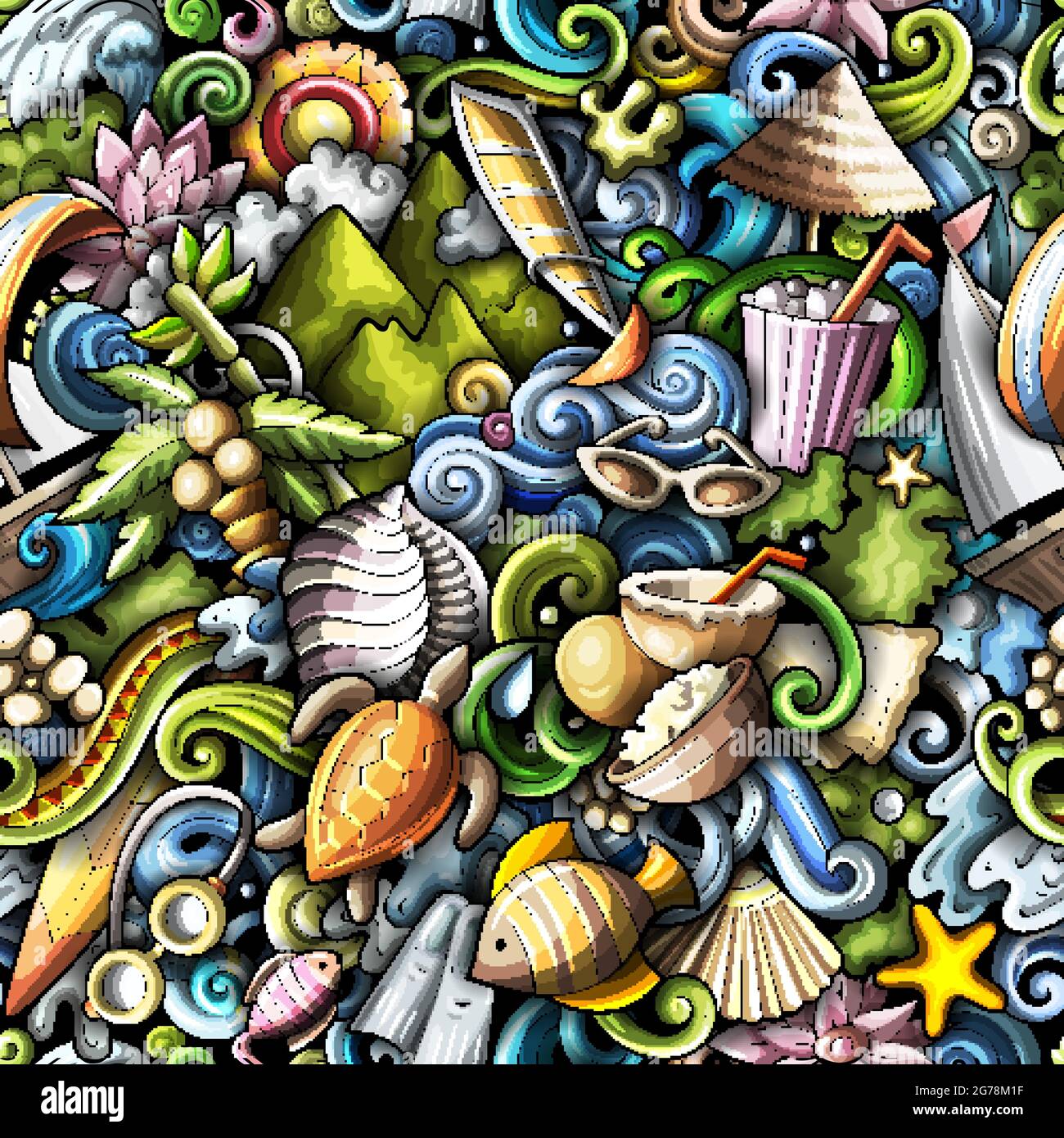 Tropical mauritius indian ocean Stock Vector Images - Alamy