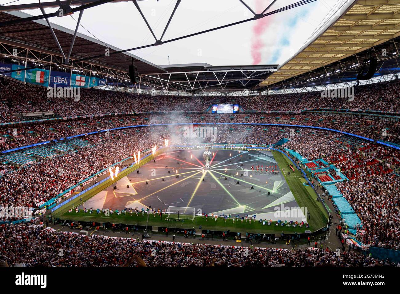 London, UK. 11th July, 2021. A general view of the opening ceremony ...