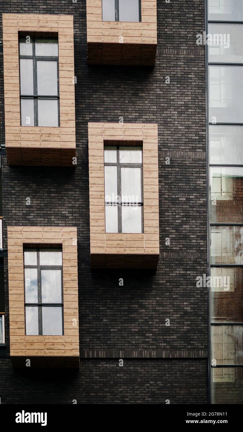 modern windows of a residential apartment building Stock Photo - Alamy