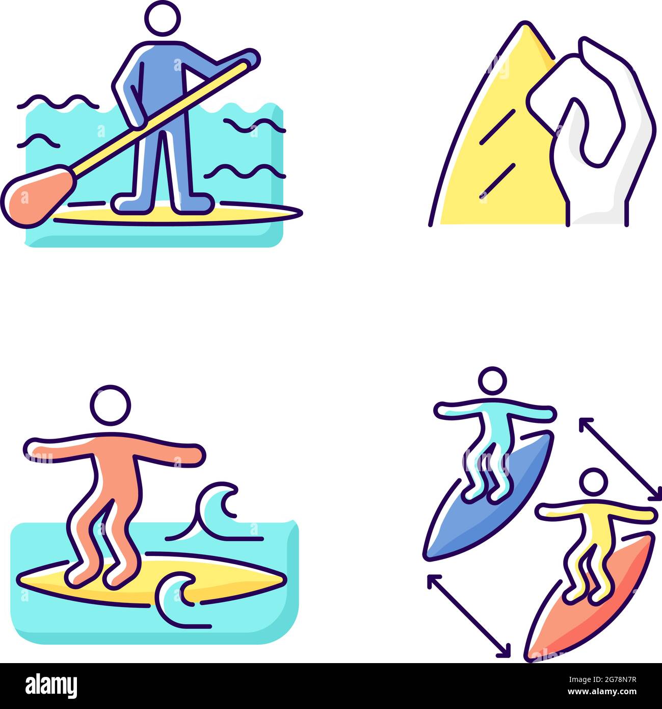 Wax surfboard Stock Vector Images - Alamy