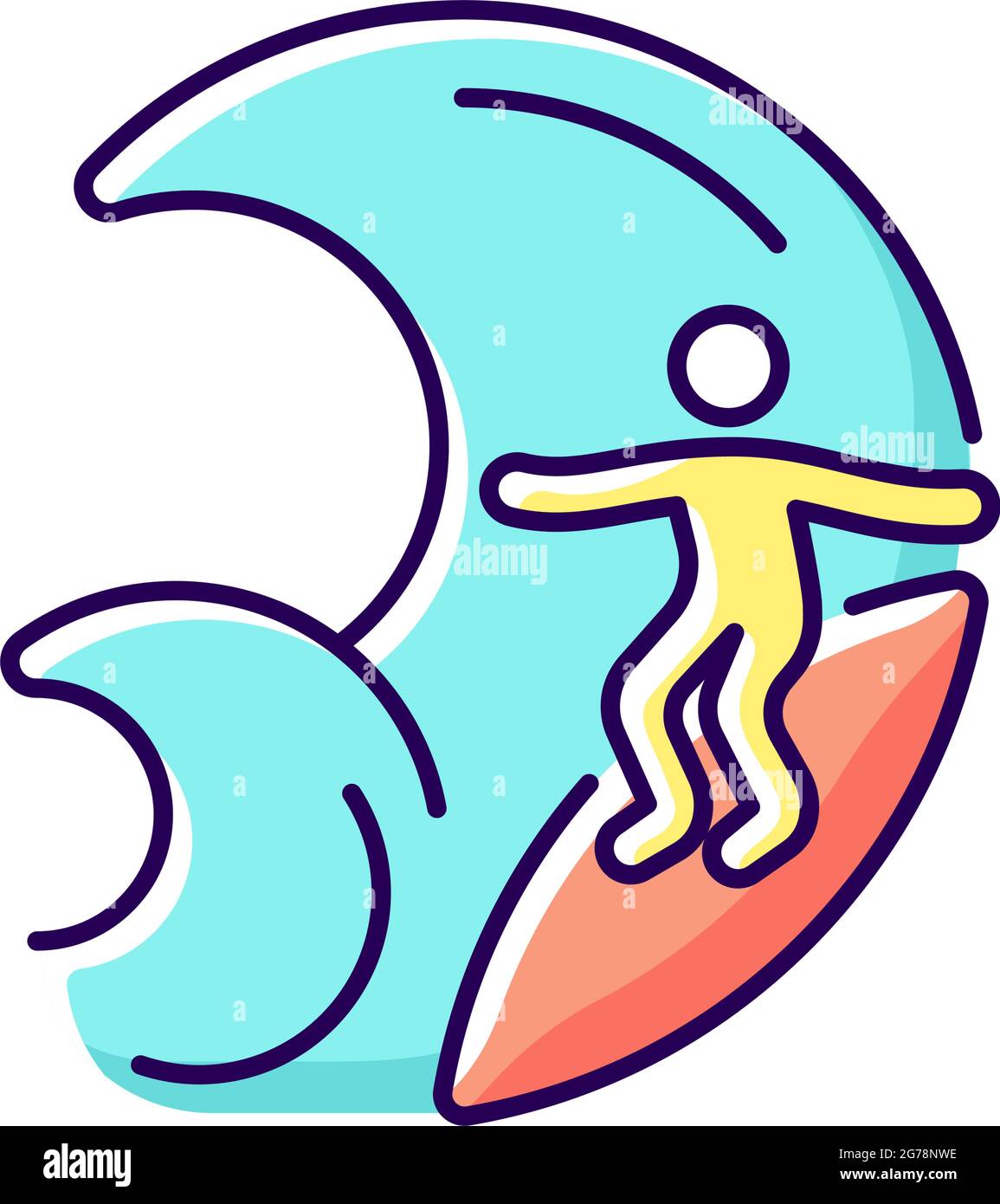 Large sea surf Stock Vector Images - Alamy