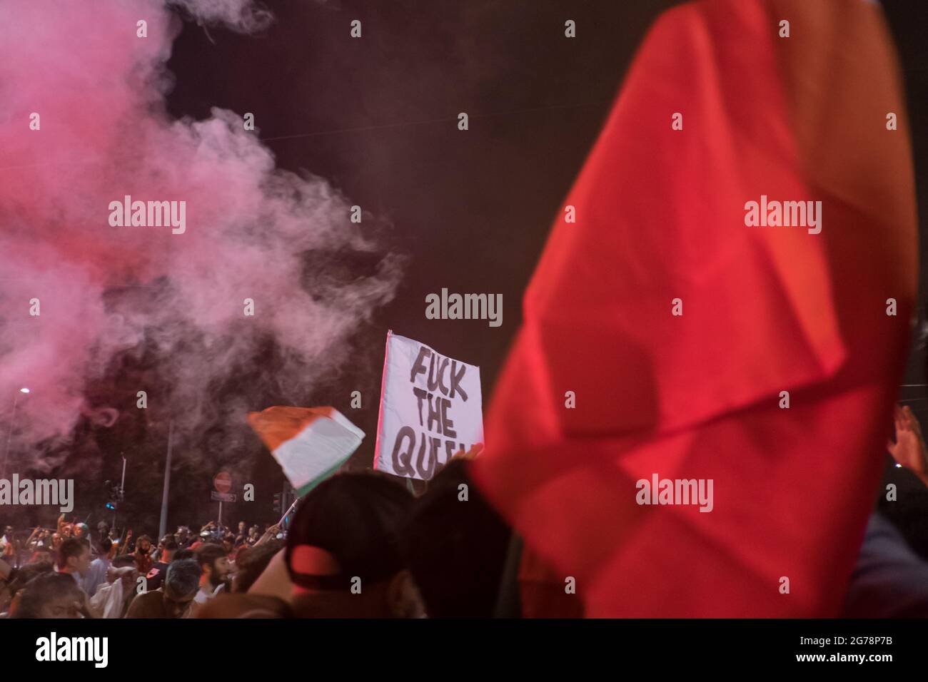 Italians Celebrate UEFA Euro 2020 Football Cup Victory in Rome ...