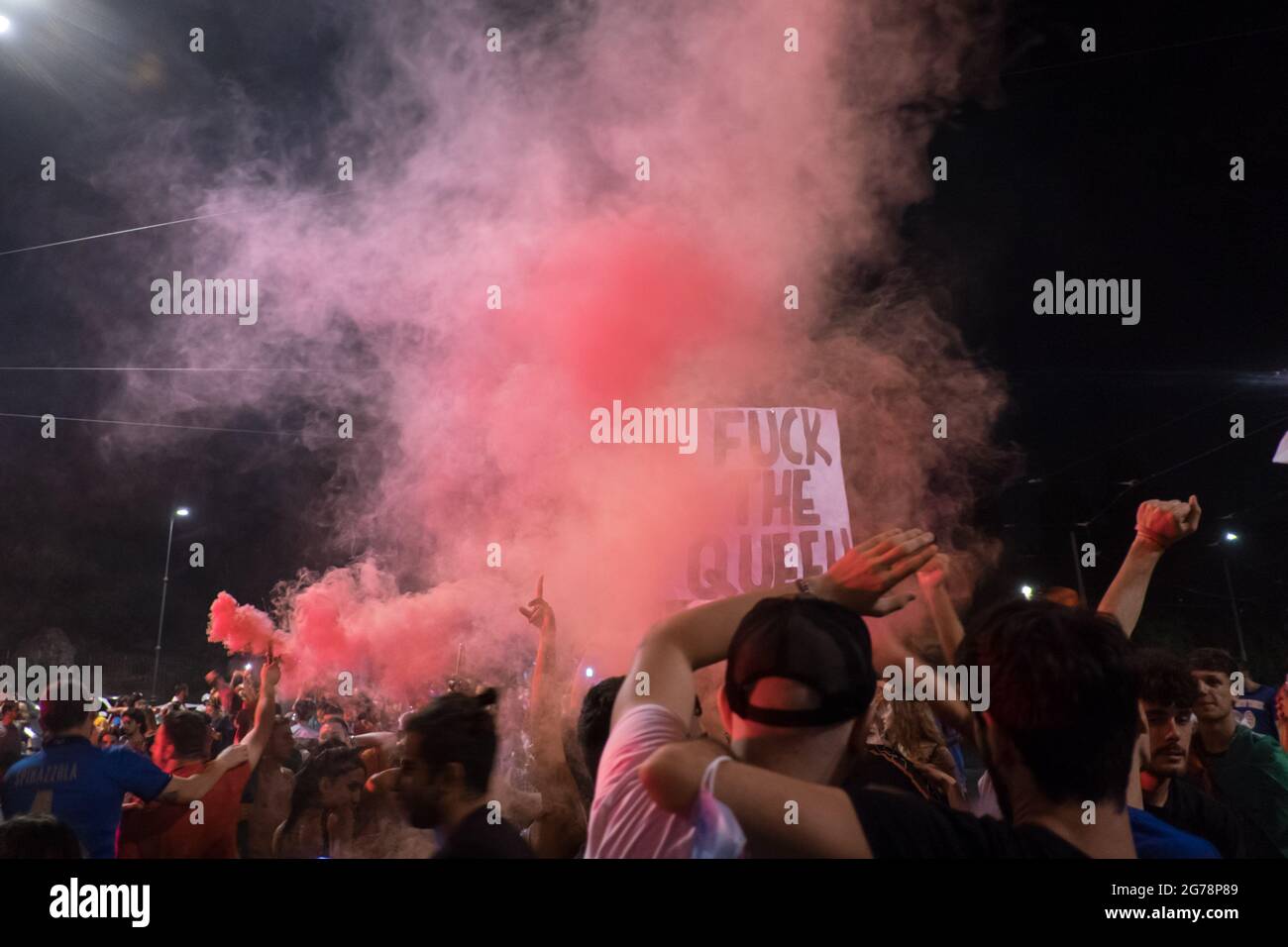 Italians Celebrate UEFA Euro 2020 Football Cup Victory in Rome ...