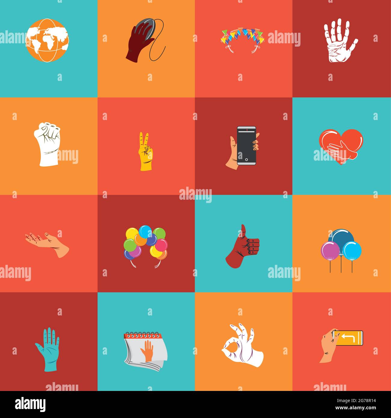 left hands icon Stock Vector Image & Art - Alamy