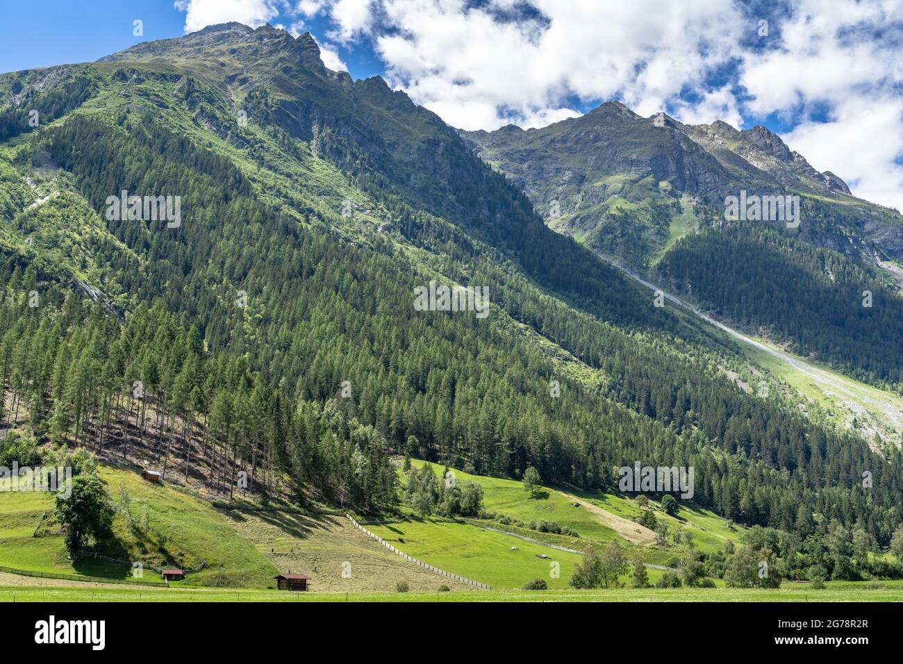 Typical alpine landscape of the otztal alps hi-res stock photography ...