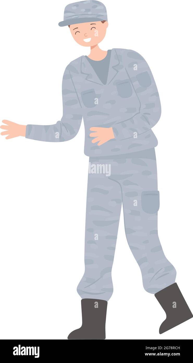 soldier man character Stock Vector Image & Art - Alamy