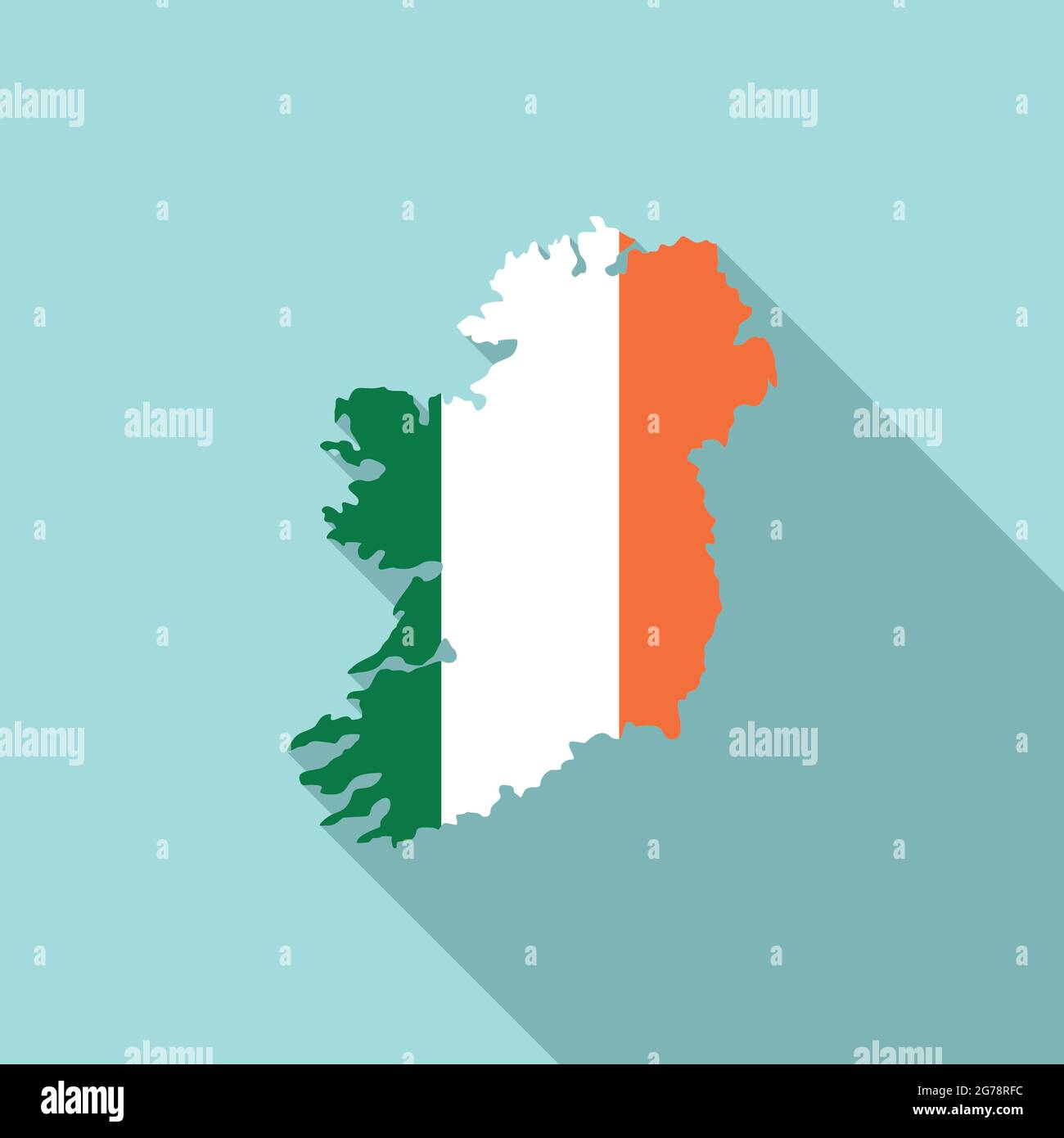 Ireland political map capital dublin hi-res stock photography and ...