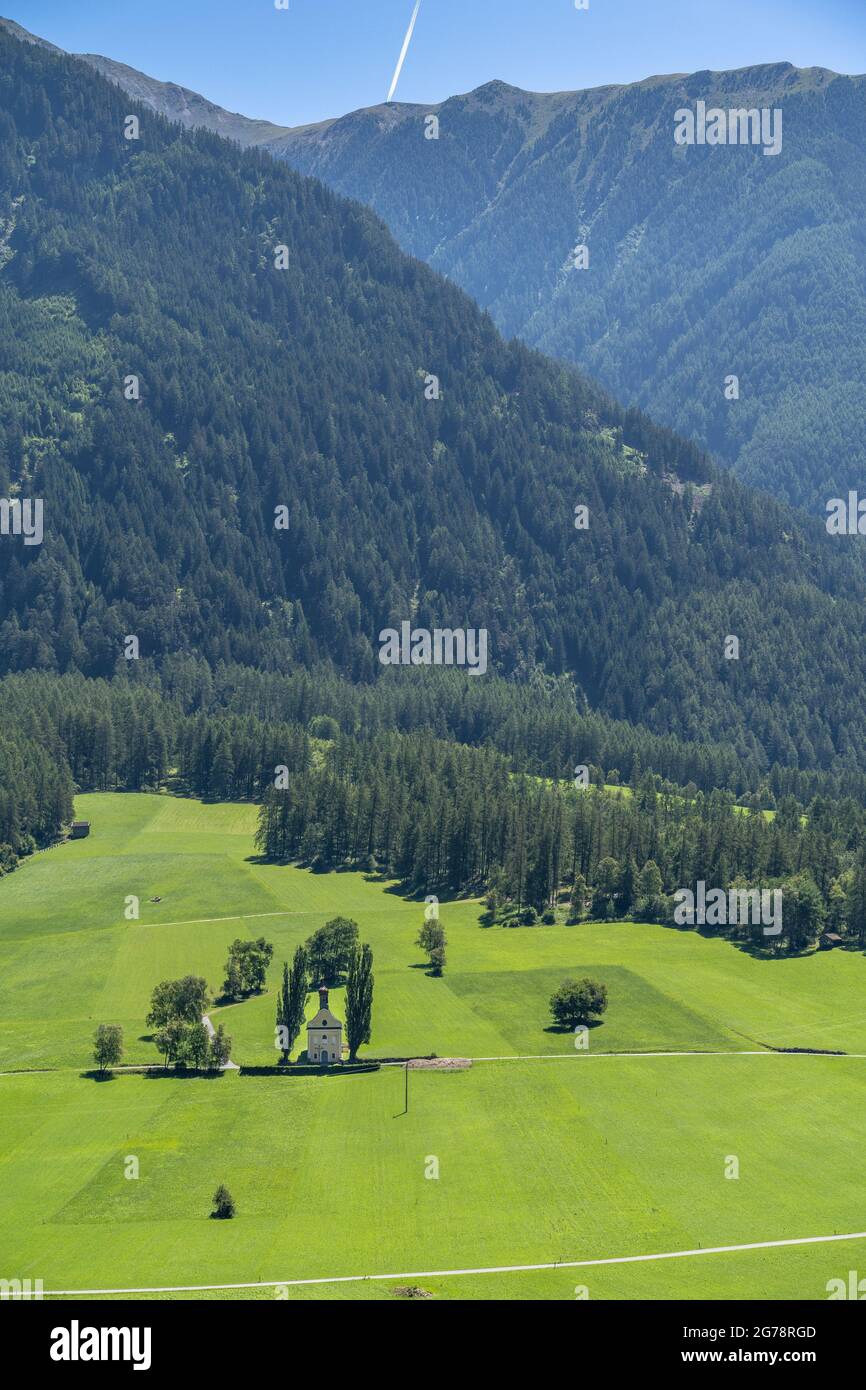 Europe, Austria, Tyrol, Ötztal Alps, Ötztal, view of the Maria Schnee ...