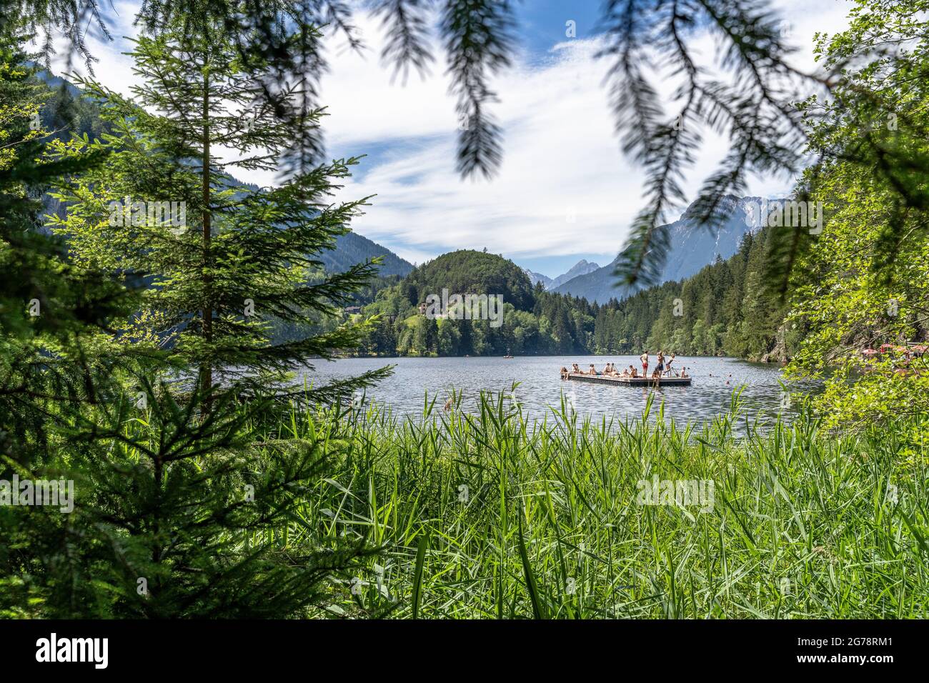 Summer idyll at piburger see in otztal hi-res stock photography and ...