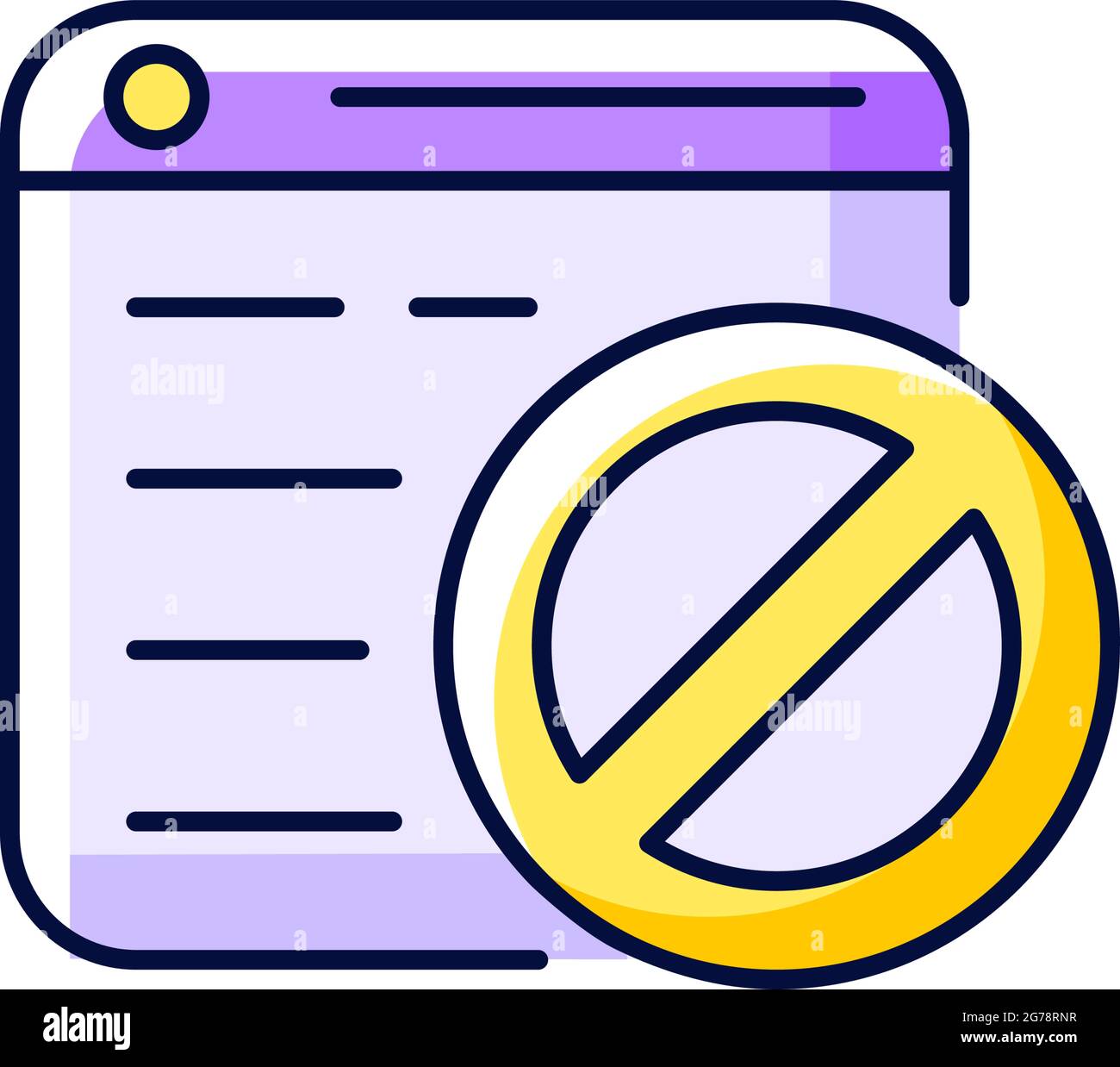 Internet access restriction Stock Vector Images - Alamy