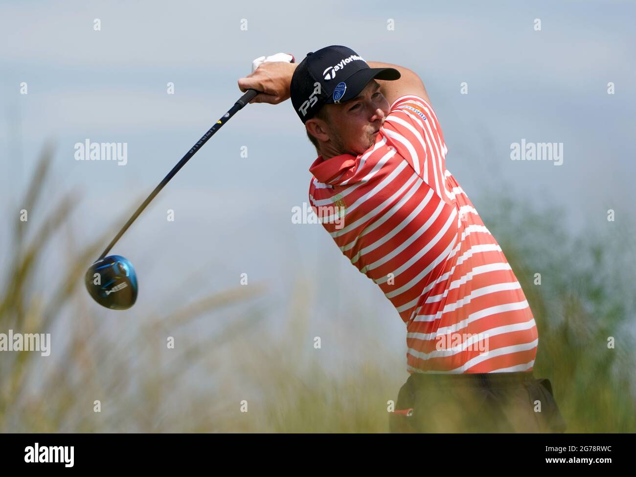 England's Daniel Croft during the preview day at The Royal St George's ...