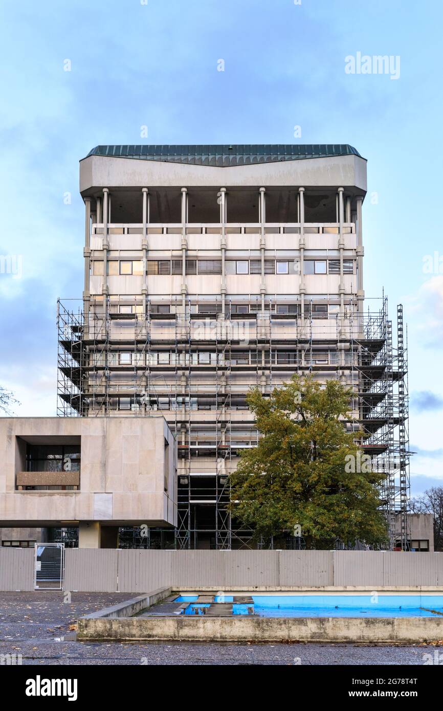 Rathaus Marl, town hall, Marl, North Rhine-Westphalia, Germany Stock ...