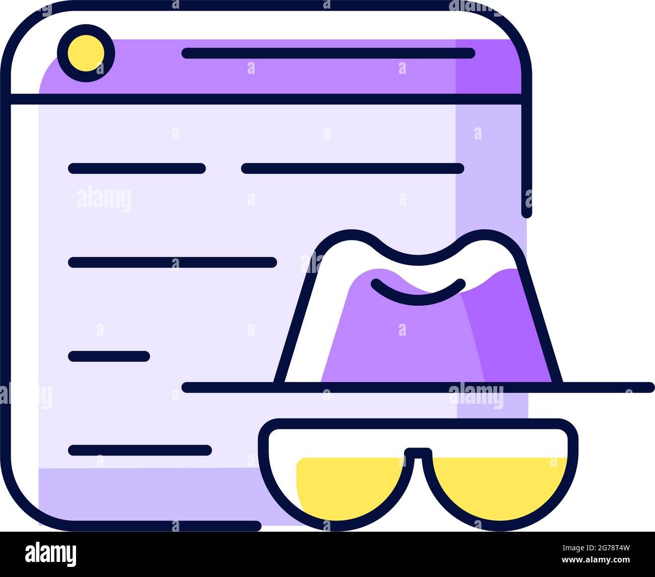 Private web browsing Stock Vector Images - Alamy