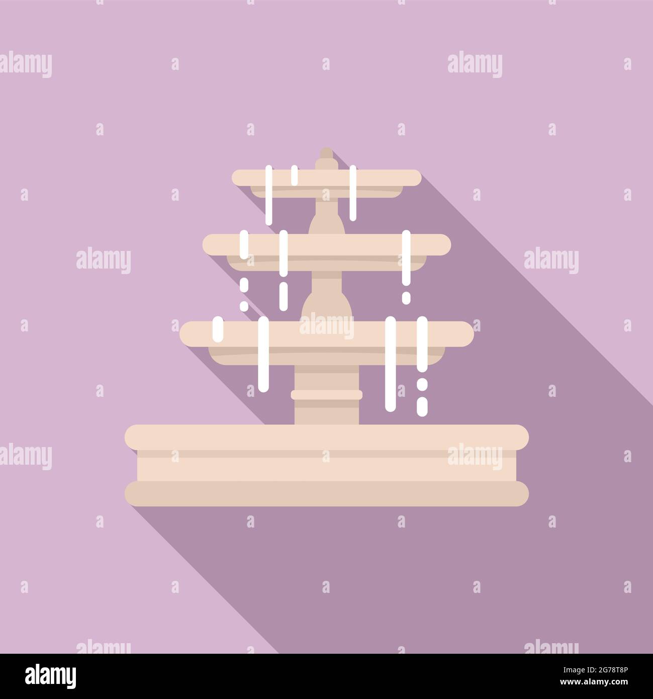 Water waterfall fountain water feature Stock Vector Images - Alamy