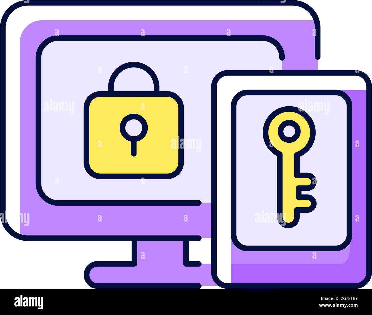 Multi-factor authentication purple RGB color icon Stock Vector Image ... Multi-factor authentication purple RGB color icon Stock Vector Image ...