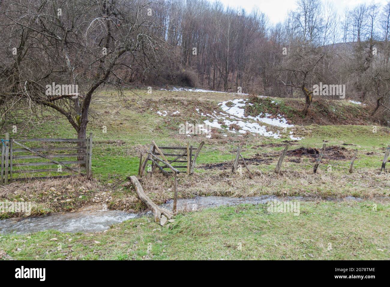 Beautiful Nature Landscape. Early spring daylight . Relaxing view on ...