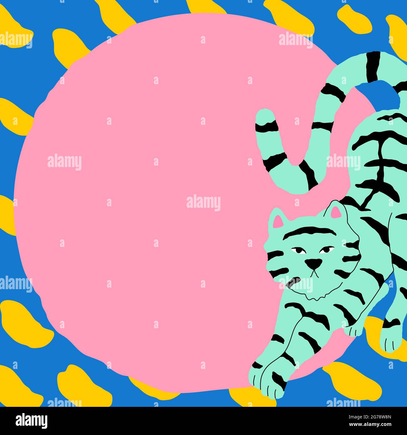 Tiger Square Stock Vector Images - Alamy