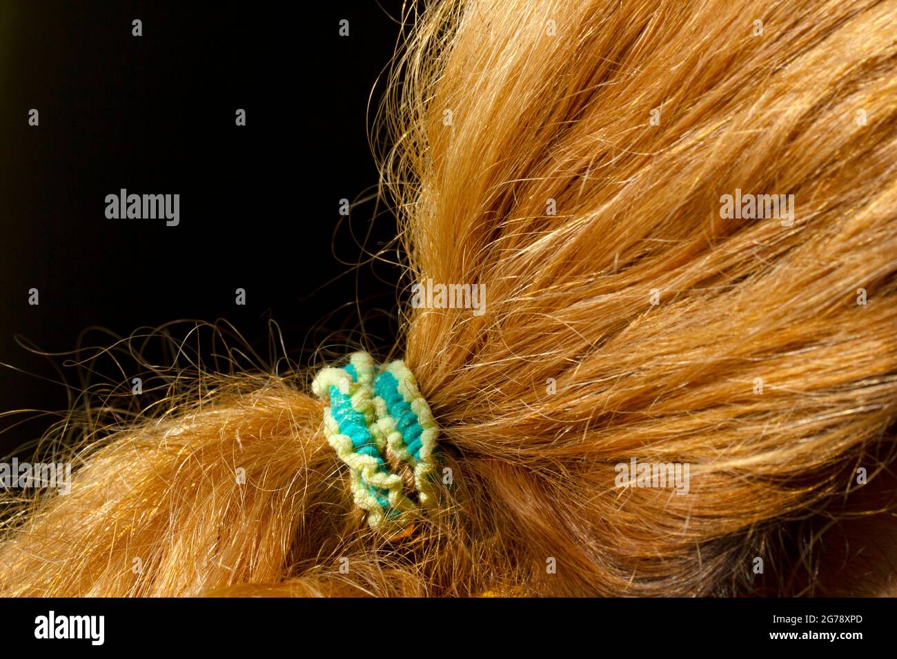 Long wavy hair tied hi-res stock photography and images - Alamy