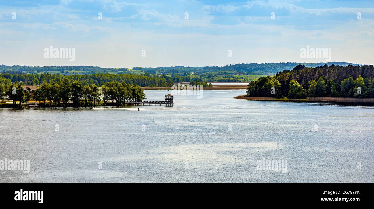 Aerial view elk poland lake hi-res stock photography and images - Alamy