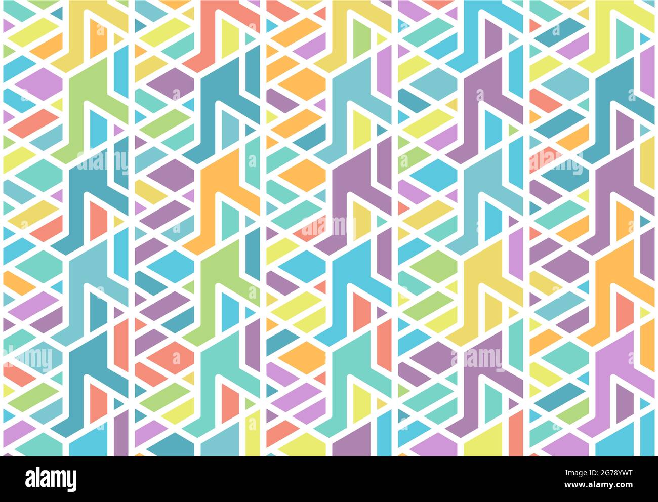 Seamless colored geometric pattern for texture, textiles and simple ...