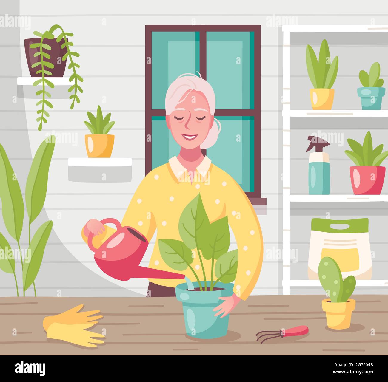 Leaf propagation Stock Vector Images - Alamy