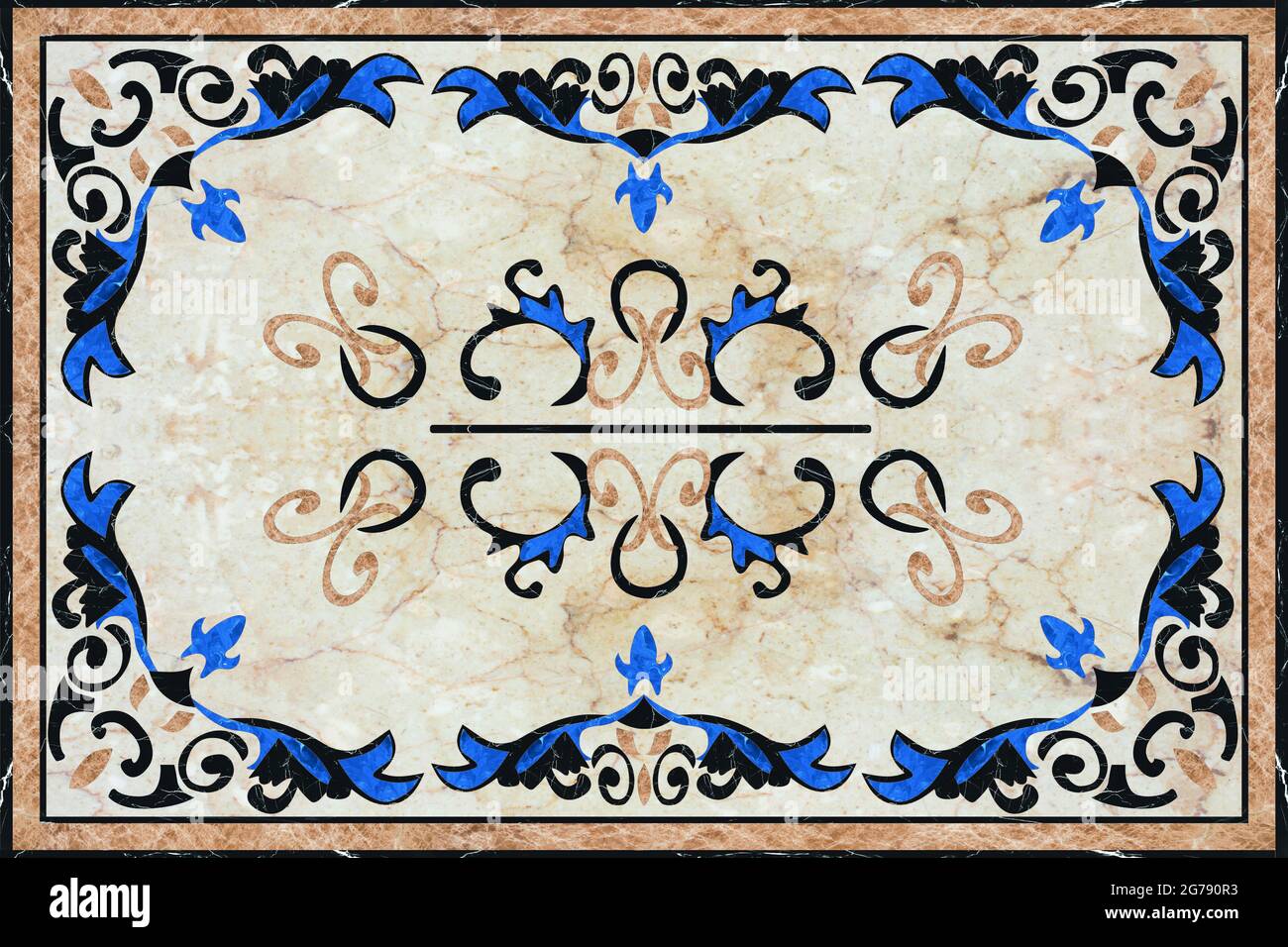 Carpet Tiles 3d Design Floor Stock Photo - Alamy