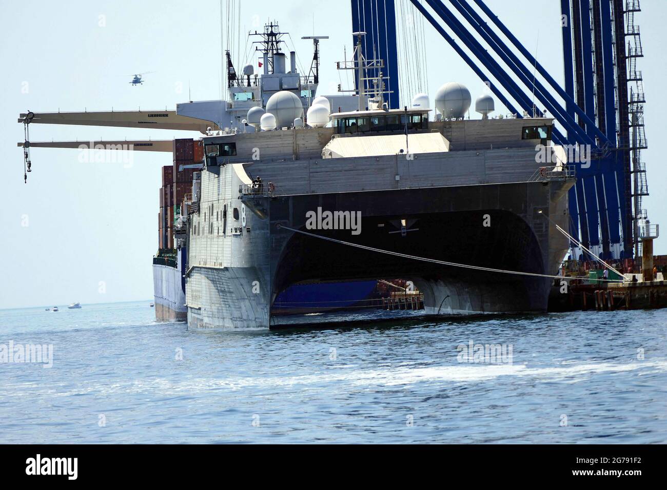 ODESA, UKRAINE - JULY 10, 2021 - USNS Yuma (T-EPF-8) expeditionary fast ...