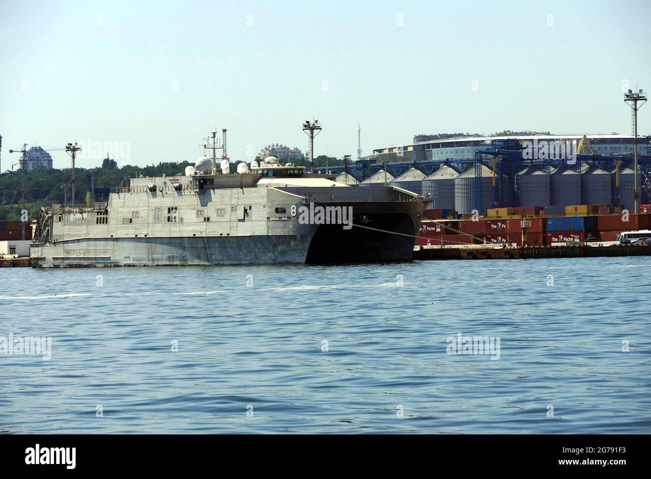 ODESA, UKRAINE - JULY 10, 2021 - USNS Yuma (T-EPF-8) expeditionary fast ...