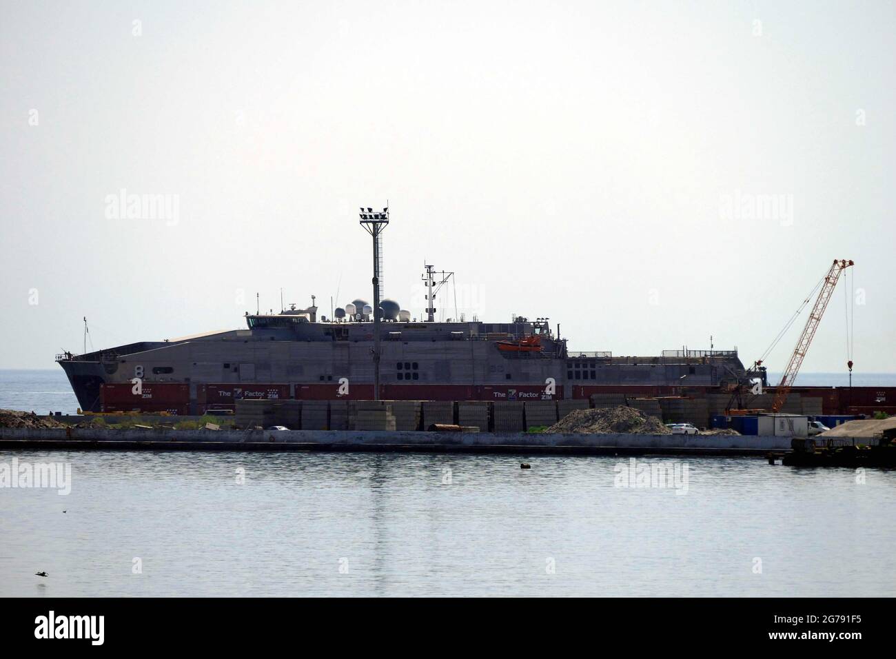 ODESA, UKRAINE - JULY 10, 2021 - USNS Yuma (T-EPF-8) expeditionary fast ...