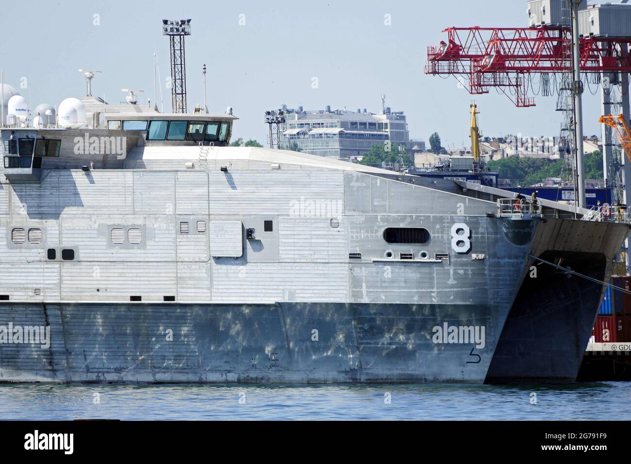 ODESA, UKRAINE - JULY 10, 2021 - USNS Yuma (T-EPF-8) expeditionary fast ...