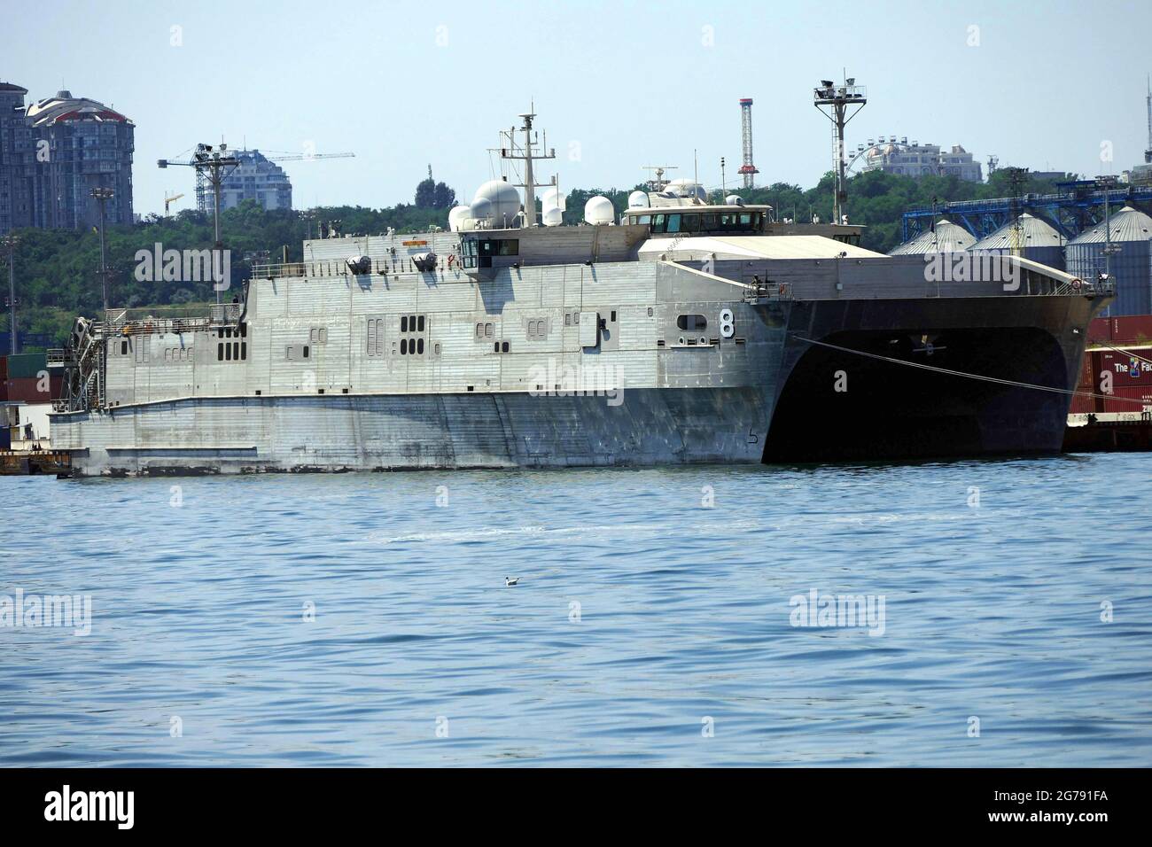 ODESA, UKRAINE - JULY 10, 2021 - USNS Yuma (T-EPF-8) expeditionary fast ...