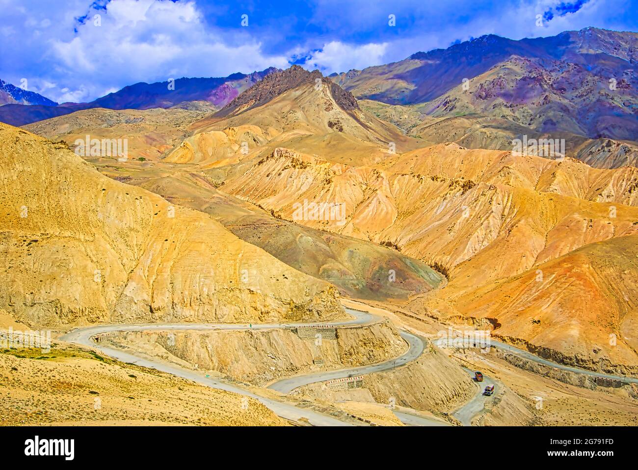 Beautiful natural scenery. The mountain range is the structure of the ...