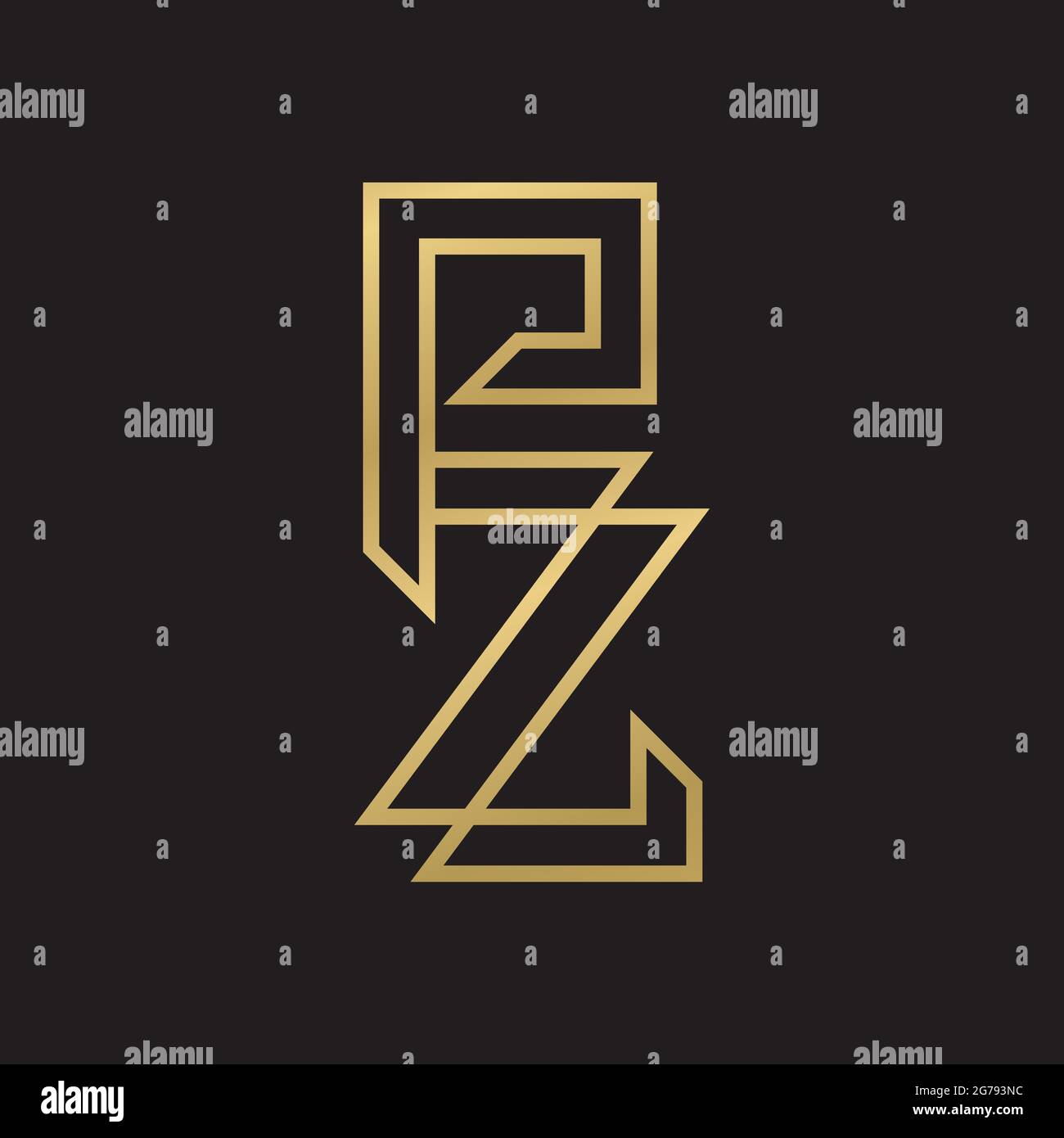 Alphabet Initials logo PZ, ZP, Z and P Stock Vector Image & Art - Alamy