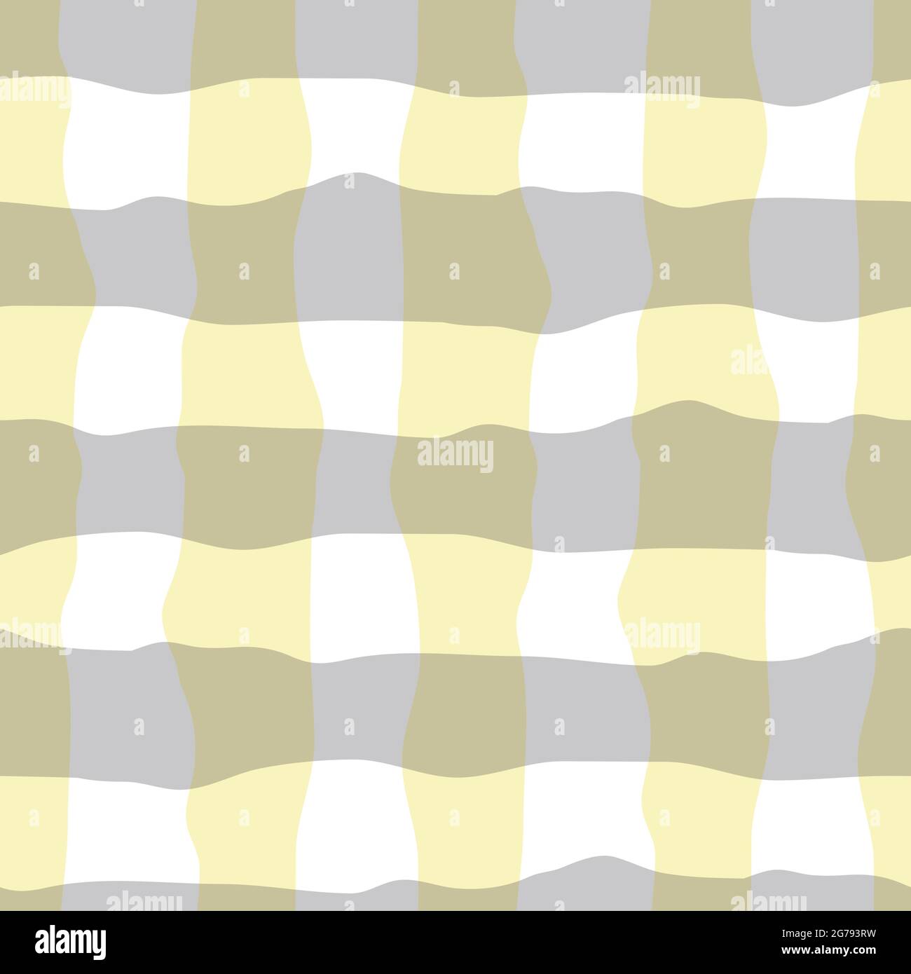 Vector watercolor effect gingham seamless pattern background. Organic ...