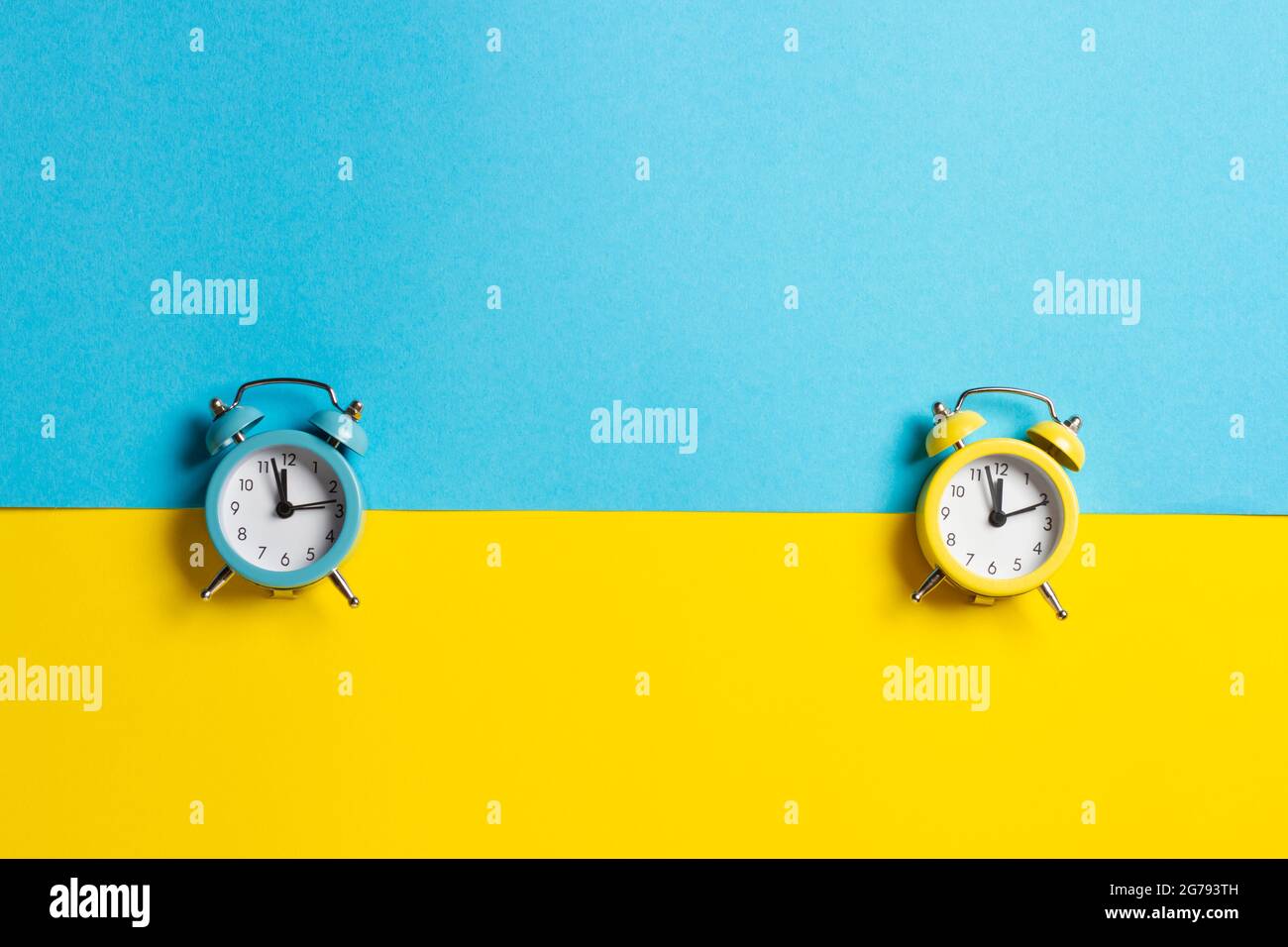 Composition with the background color of Ukrainian flag and vintage ...