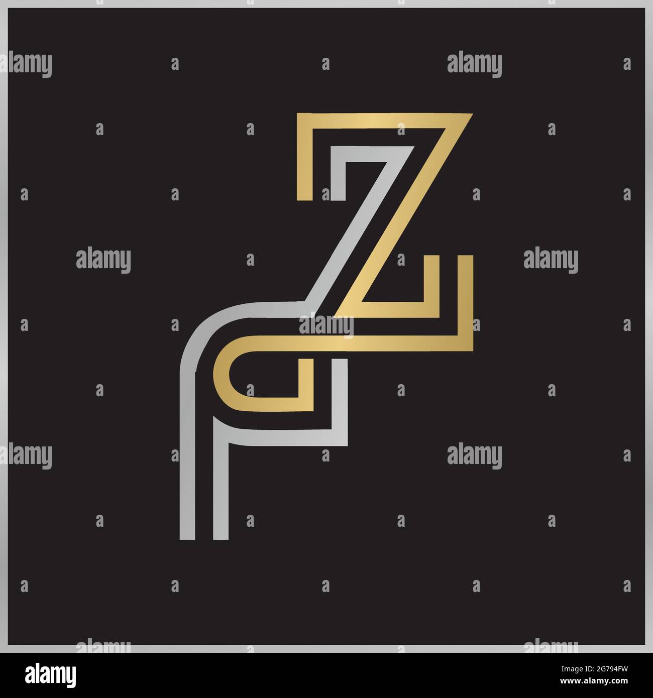 Alphabet Initials logo PZ, ZP, Z and P Stock Vector Image & Art - Alamy