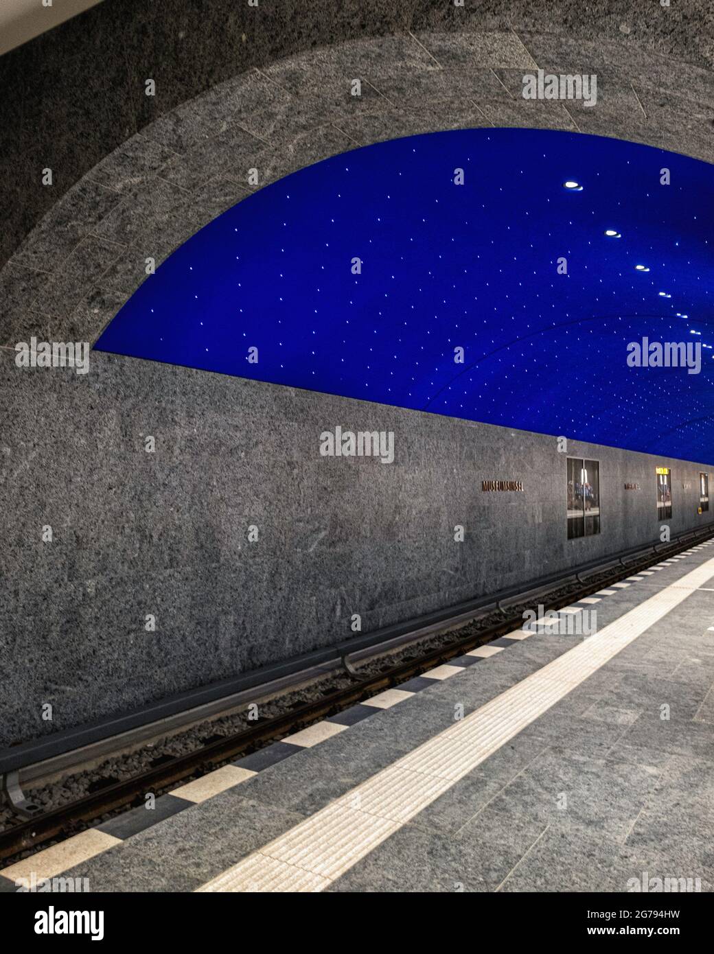 U Museumsinsel,Unter den Linden, Mitte,Berlin. New underground railway ...