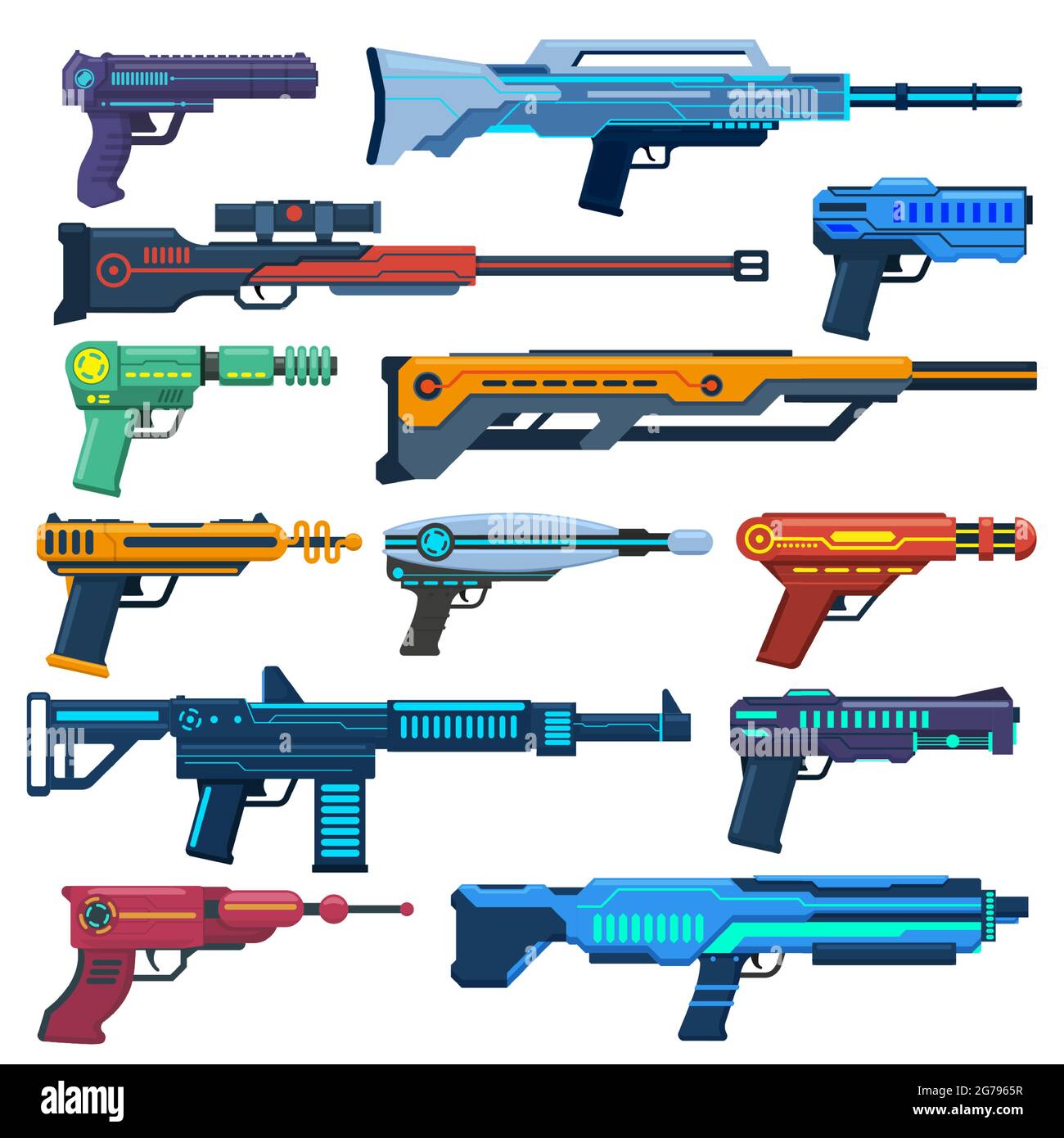 Cartoon alien ray gun Stock Vector Images - Alamy