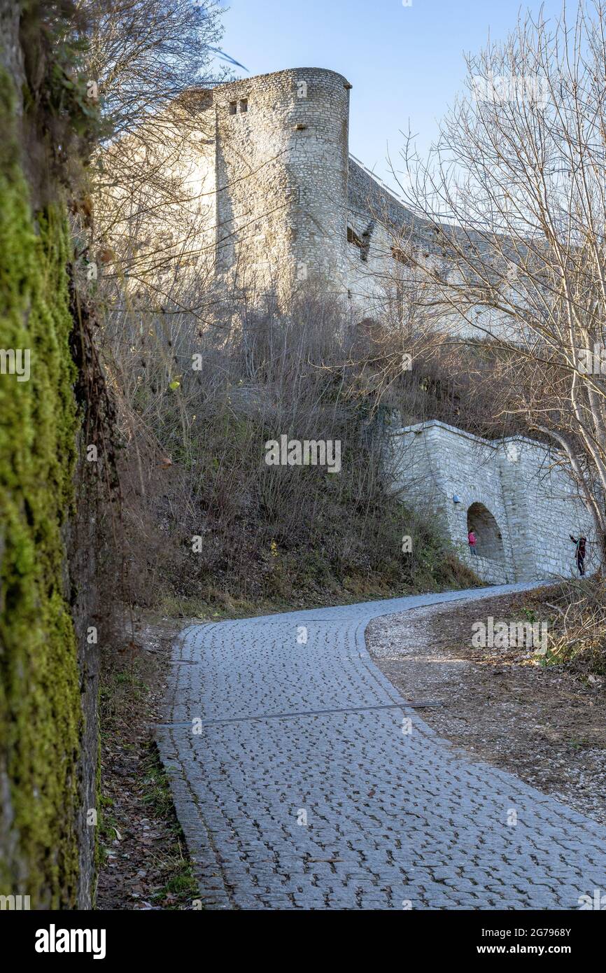 Staircase to hohenneuffen castle hi-res stock photography and images ...