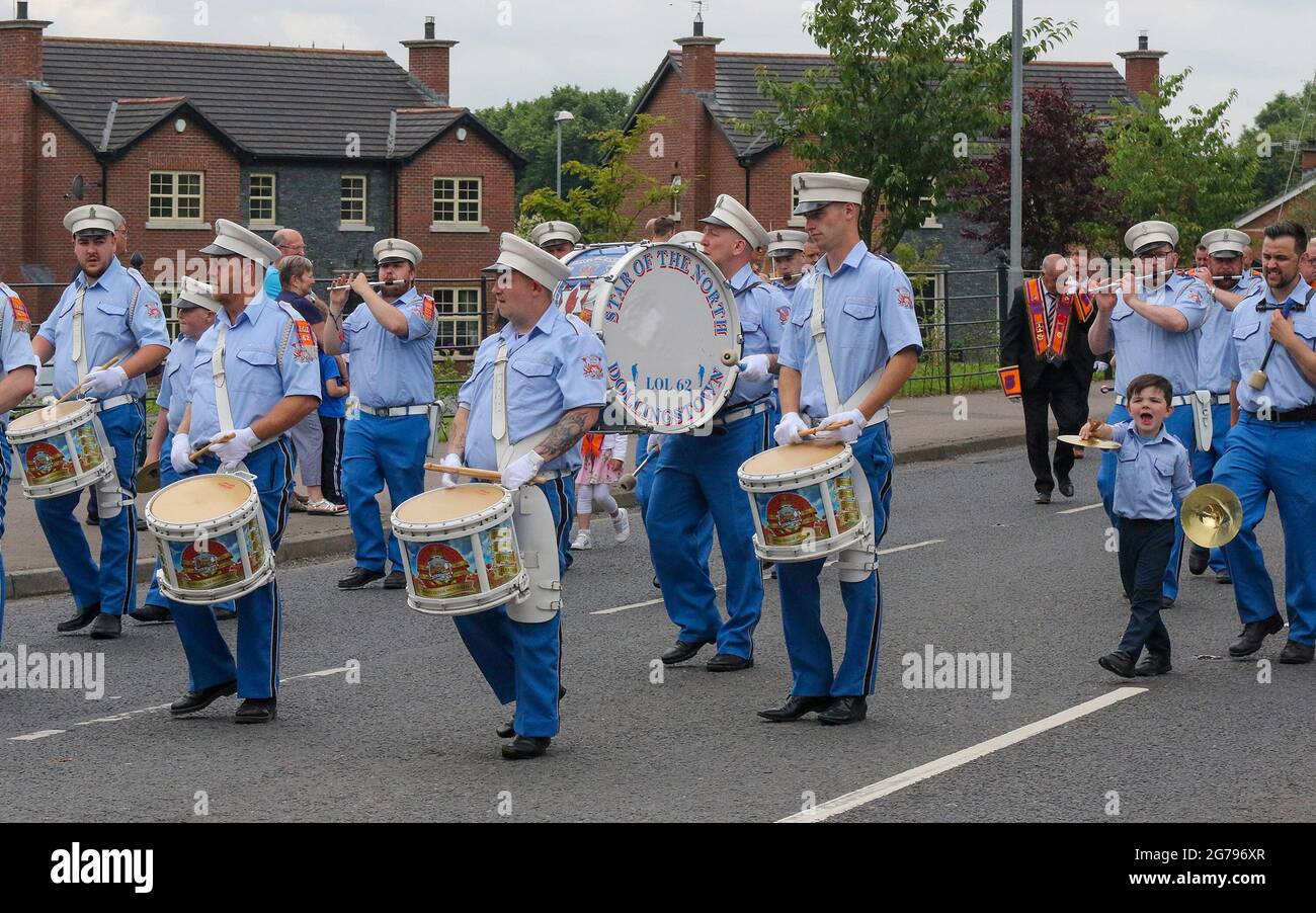 Magheralin, County Down, Northern Ireland, UK. 12th July 2021. The ...