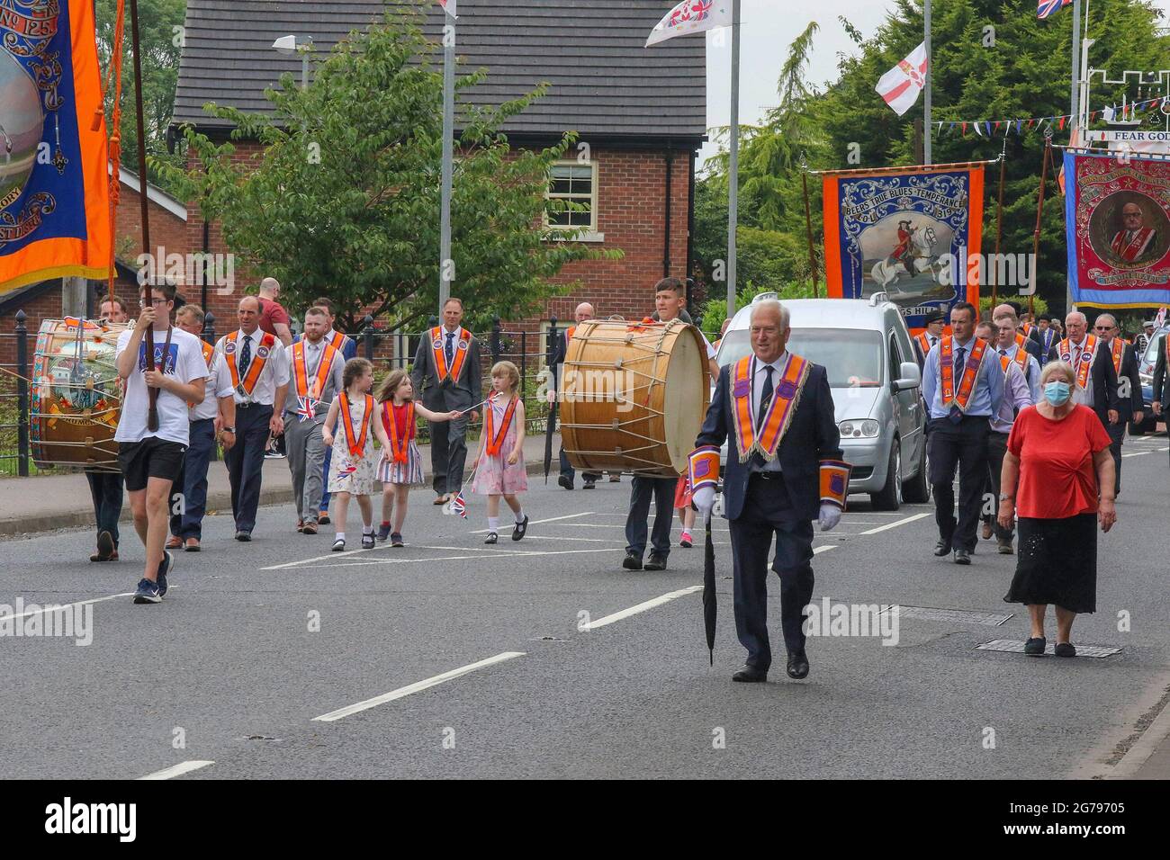 Magheralin, County Down, Northern Ireland, UK. 12th July 2021. The ...