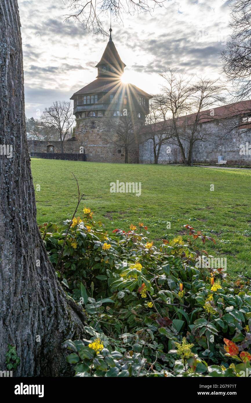 Thick tower at the esslingen castle hi-res stock photography and images ...